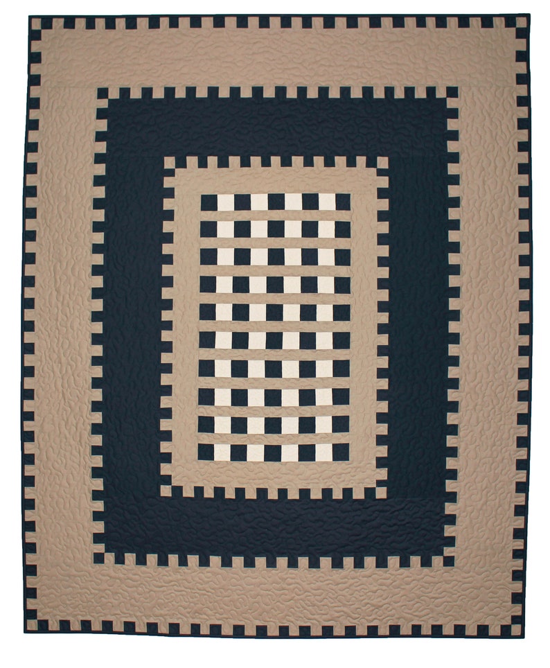 Checkmate Quilt Pattern Modern Quilt Quilt for a Man Wall - Etsy