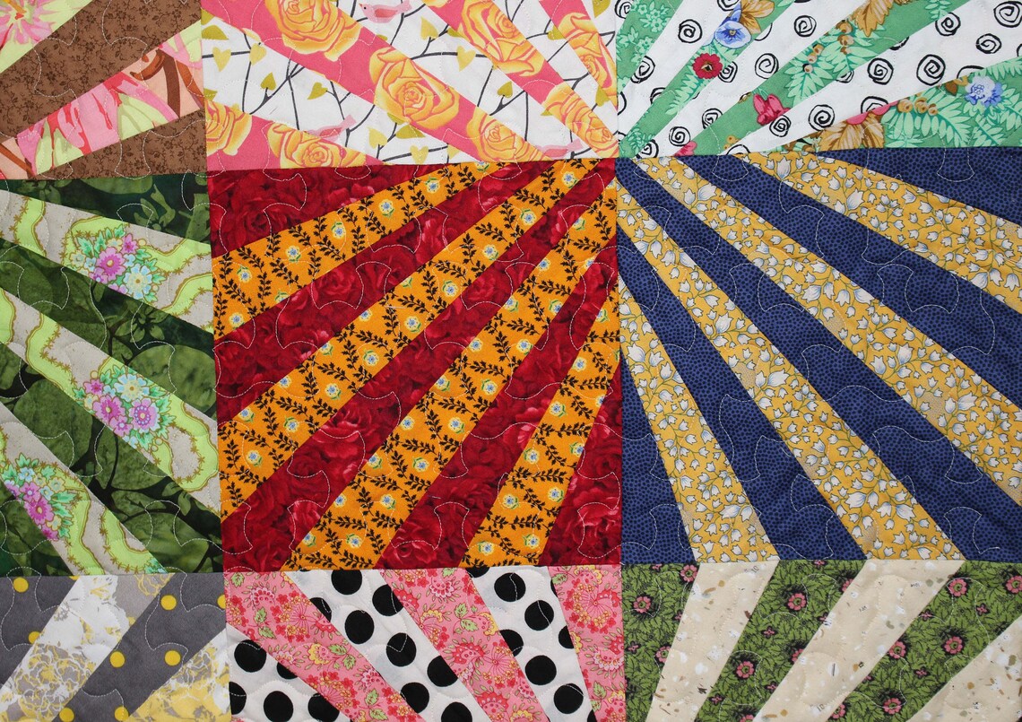 Ferris Wheel Quilt Pattern the Fun Way to Make a Fan Quilt - Etsy Australia