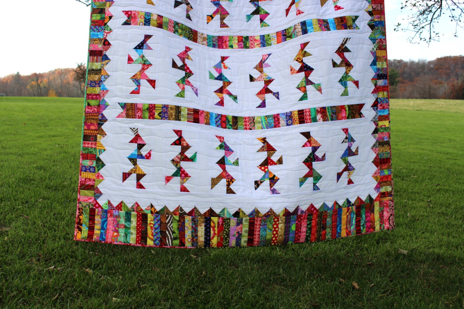 Camelot Quilt Pattern Indian Quilt Modern Scrap Quilt - Etsy.de