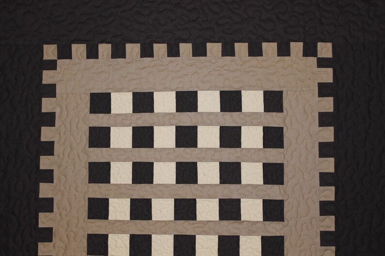Checkmate Quilt Pattern Modern Quilt Quilt for a Man Wall - Etsy