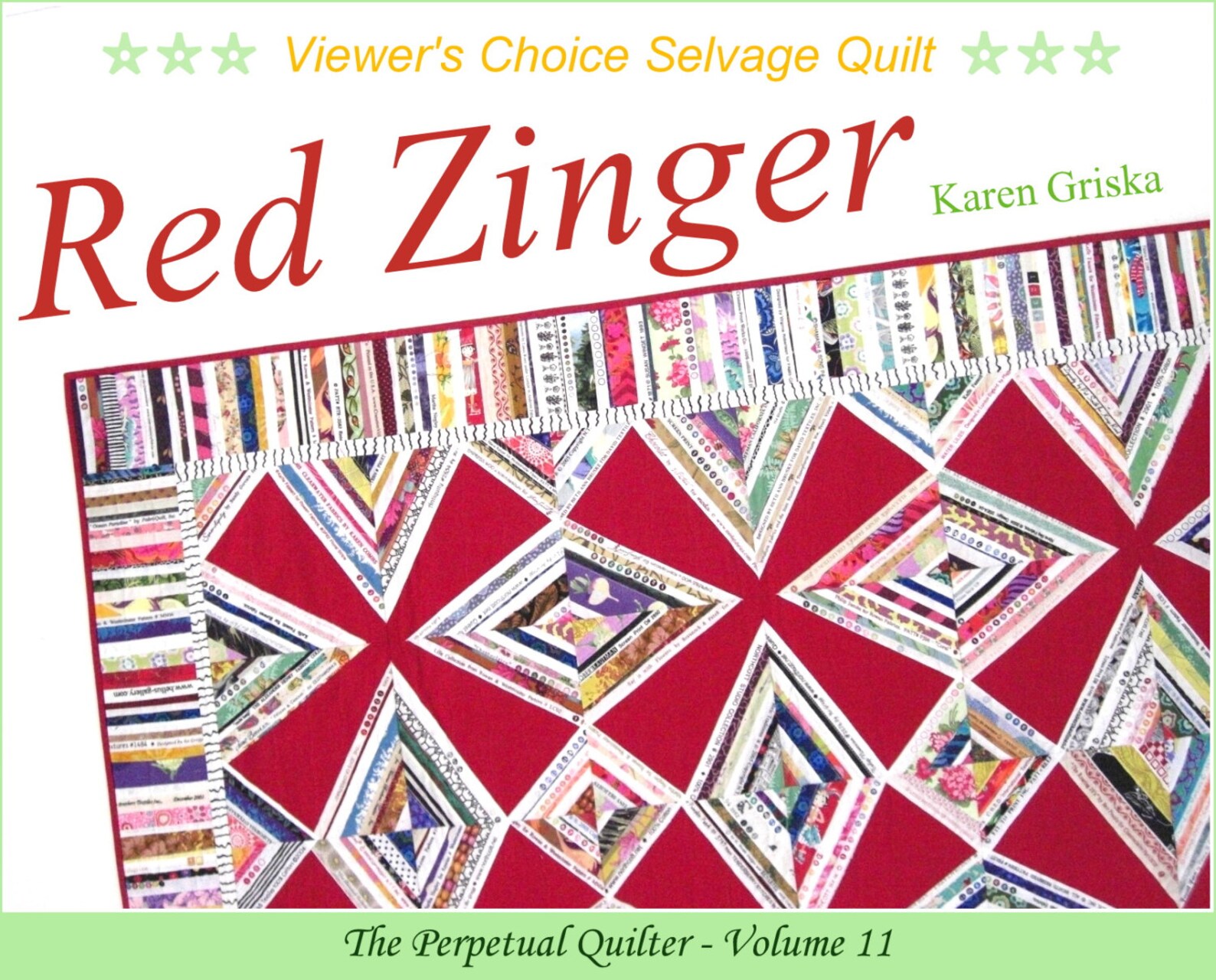 Red Zinger Selvage Quilt Pattern Easy Quilt Pattern Upcycle - Etsy