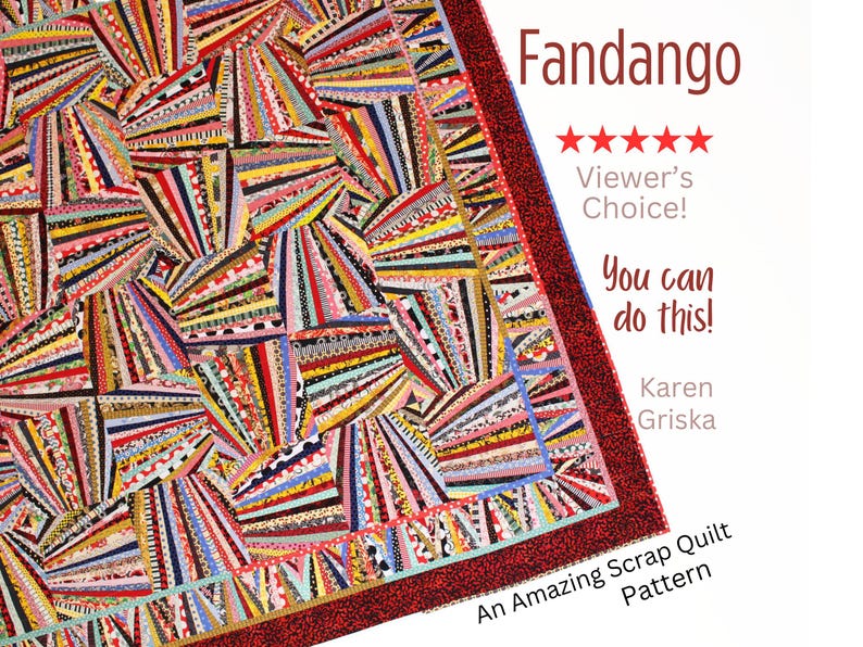 Fandango String Quilt Pattern, Art Wall Quilt (66x66) (digital Download ...