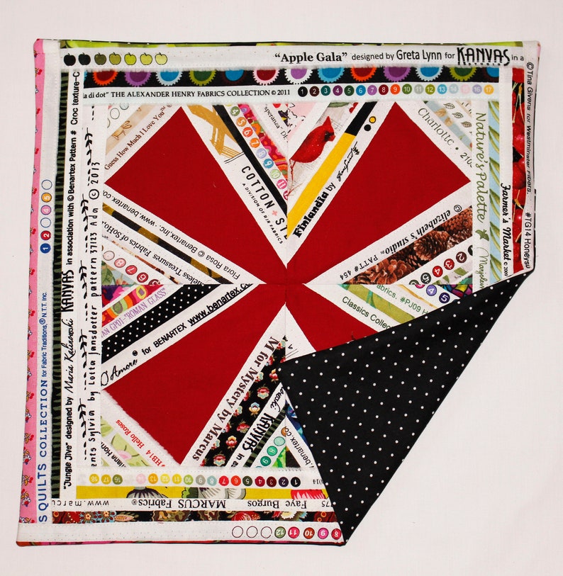 Red Zinger Selvage Pillow Pattern 16 X 16 Quick - Etsy