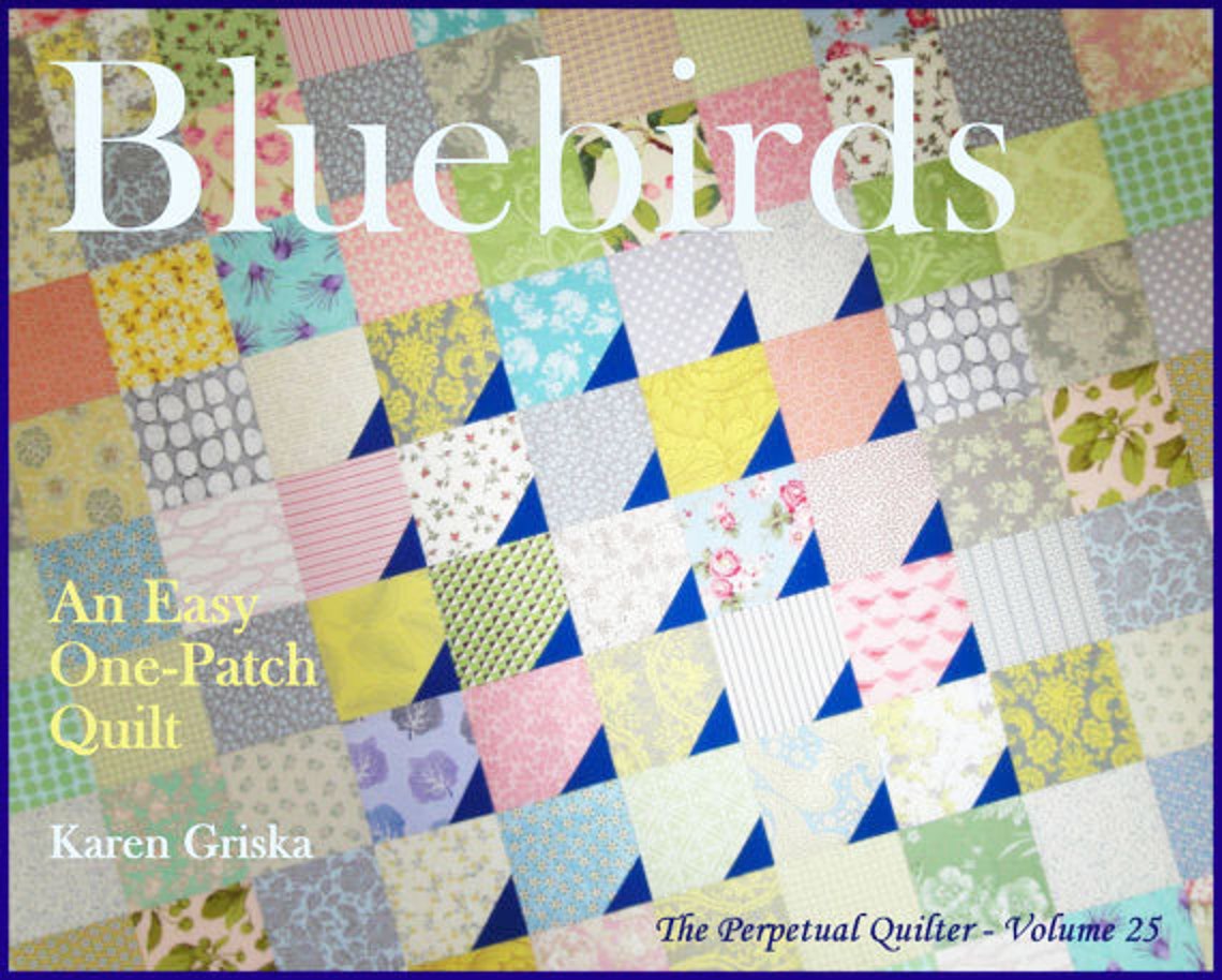 Bluebirds Quilt Pattern Modern Quilt Pattern Easy Quilt - Etsy
