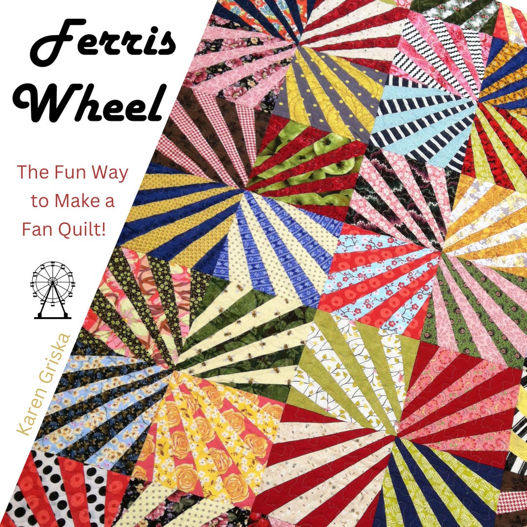 Ferris Wheel Fan Quilt Pattern, Scrap Fabric (PDF Pattern) - Etsy