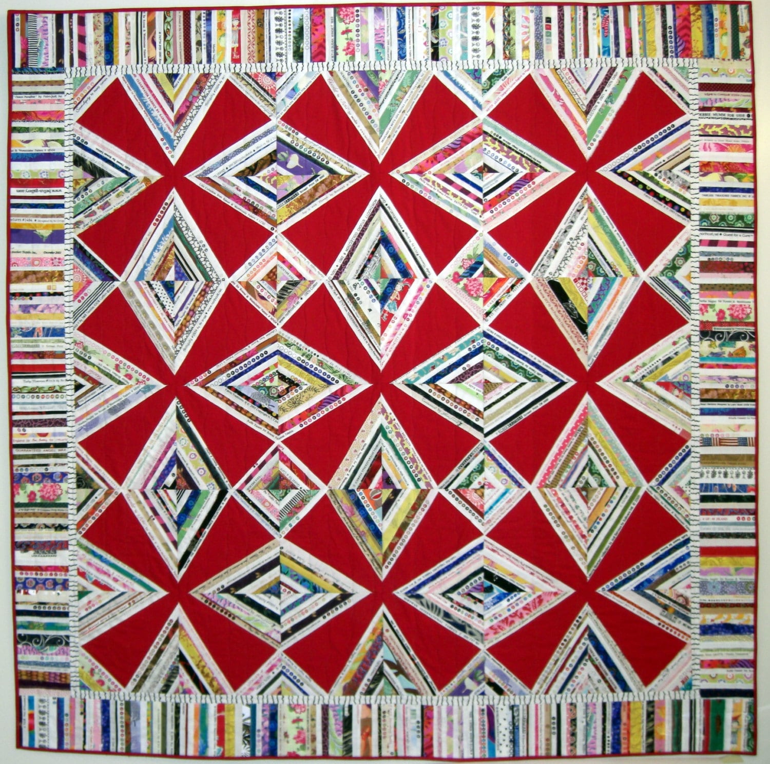 Red Zinger Selvage Quilt Pattern Easy Quilt Pattern Upcycle - Etsy Canada