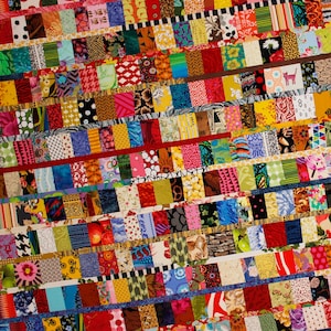 The Lasagna Quilt Pattern, Easy Scrap Quilt Pattern, Patchwork Quilt ...