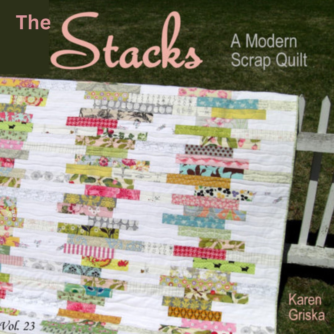 The Stacks Quilt Pattern, Modern Quilt Pattern, Scrap Quilt Pattern, Easy Quilt Pattern, PDF ...