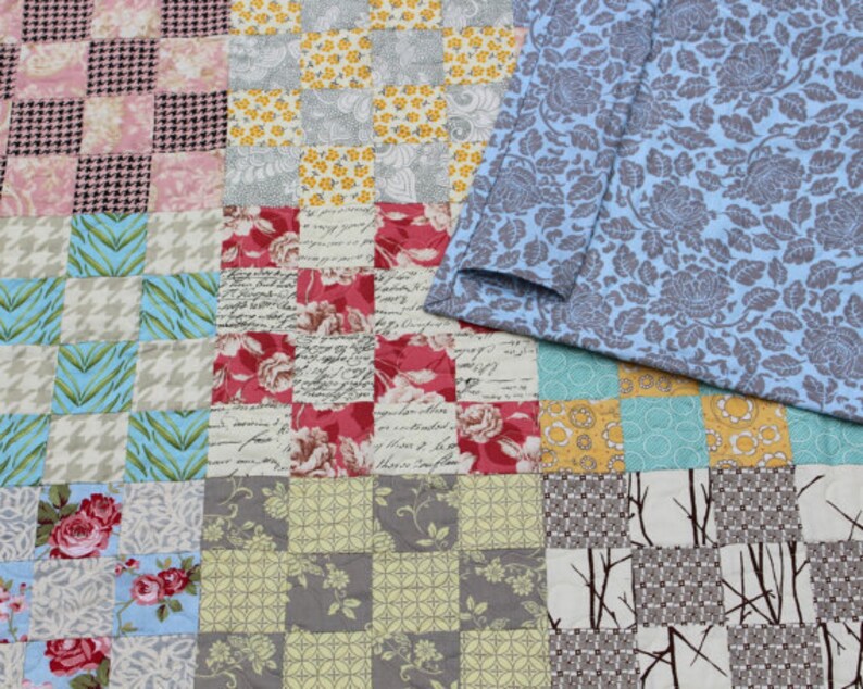 Botanical Garden Quilt Pattern Easy Scrap Quilt Pattern Twin | Etsy