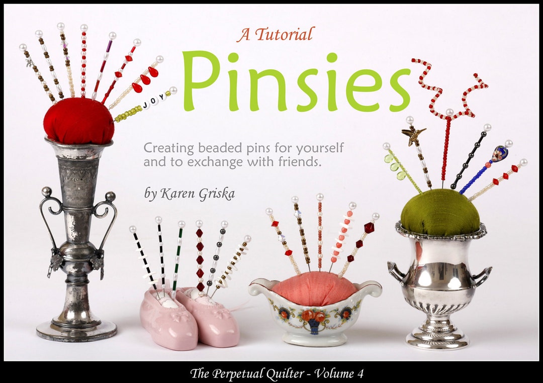 Pinsies, Beaded Pin Tutorial, Pincushion Decoration, Friendship Pins ...