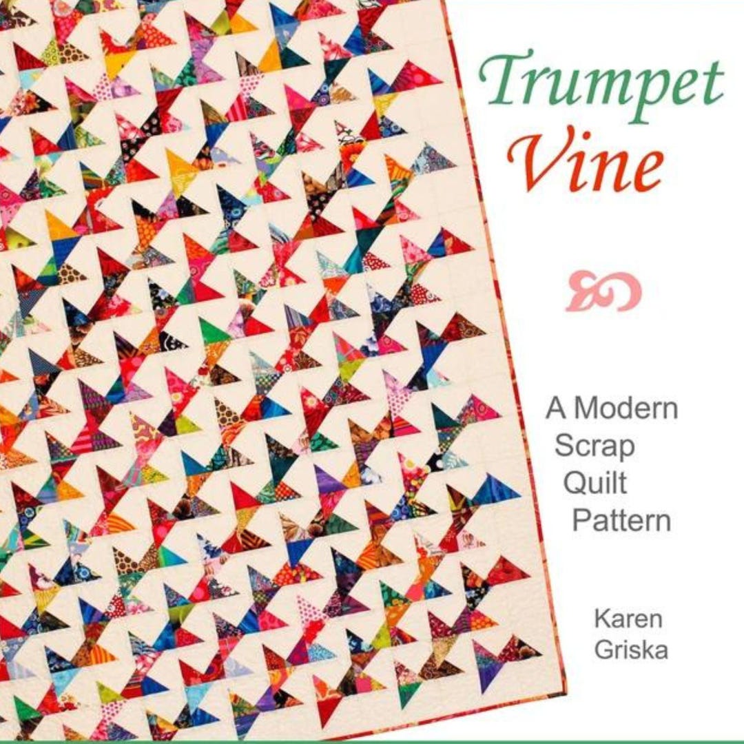 Trumpet Vine Quilt Pattern: Modern Scrap Patchwork (instant Download ...