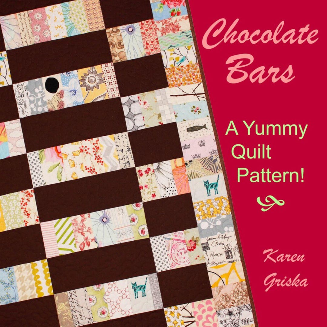 Chocolate Bars Quilt Pattern, Scrap Quilt, Modern Quilt, Easy Quilt ...