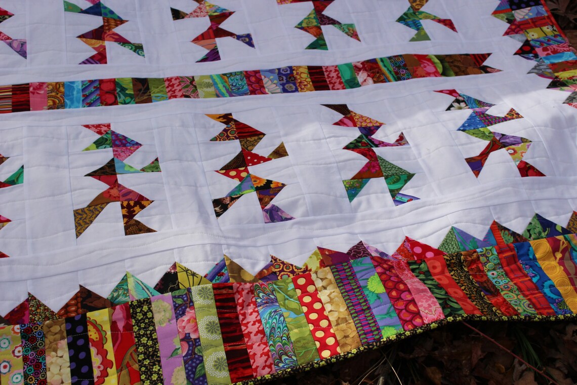 Camelot Quilt Pattern Indian Quilt Modern Scrap Quilt - Etsy.de