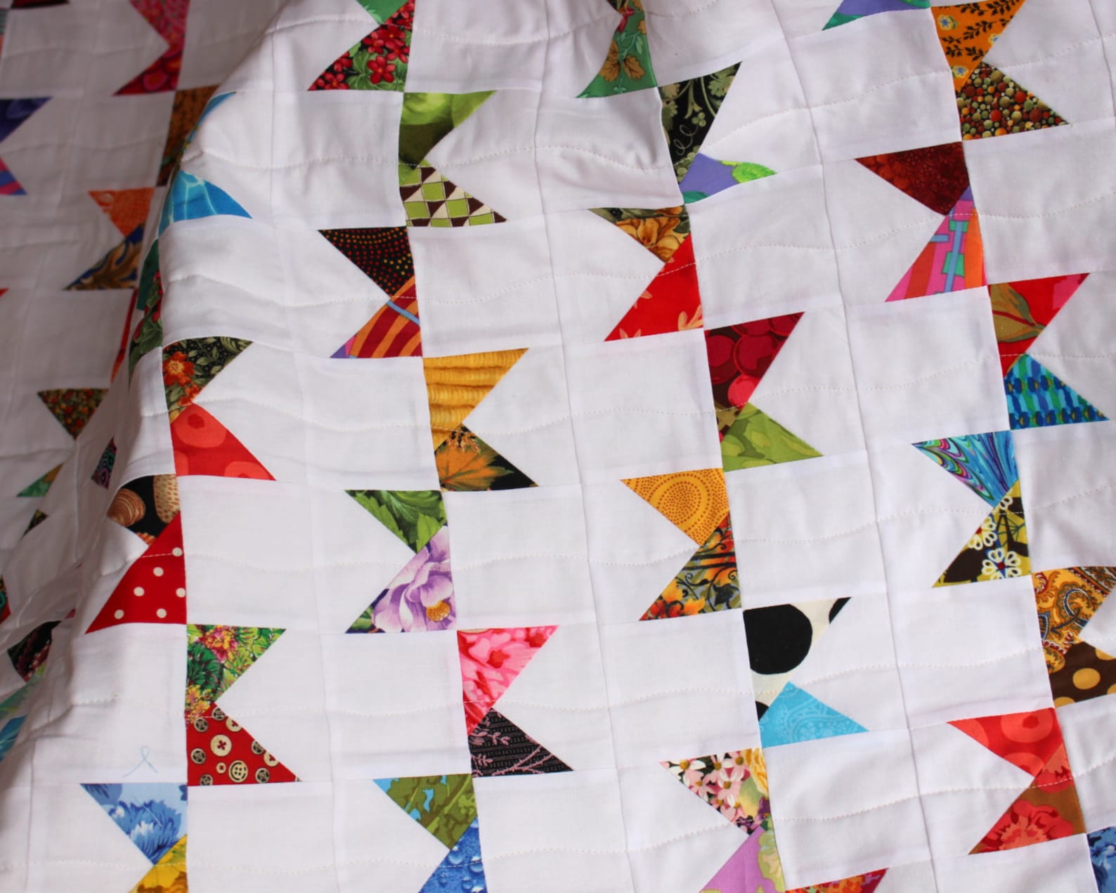 Bunting Quilt Pattern, Modern Quilt, Scrap Quilt, Easy Quilt, PDF ...