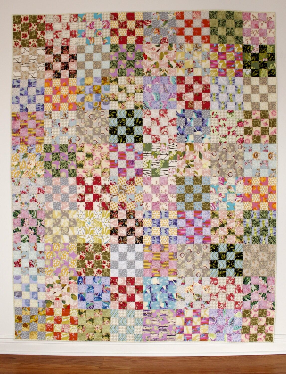 Botanical Garden Quilt Pattern Easy Scrap Quilt Pattern Twin | Etsy