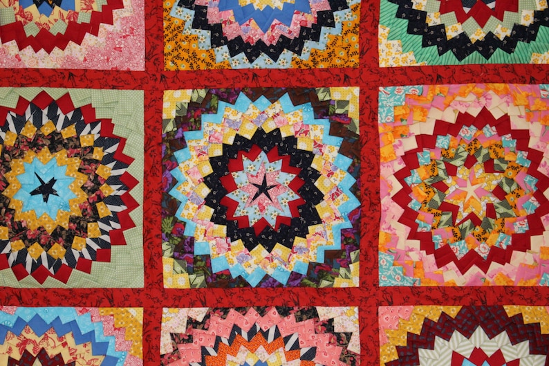 Pine Burr Quilt Pattern, Folded Fabric Wall Quilt (52x52) - Etsy