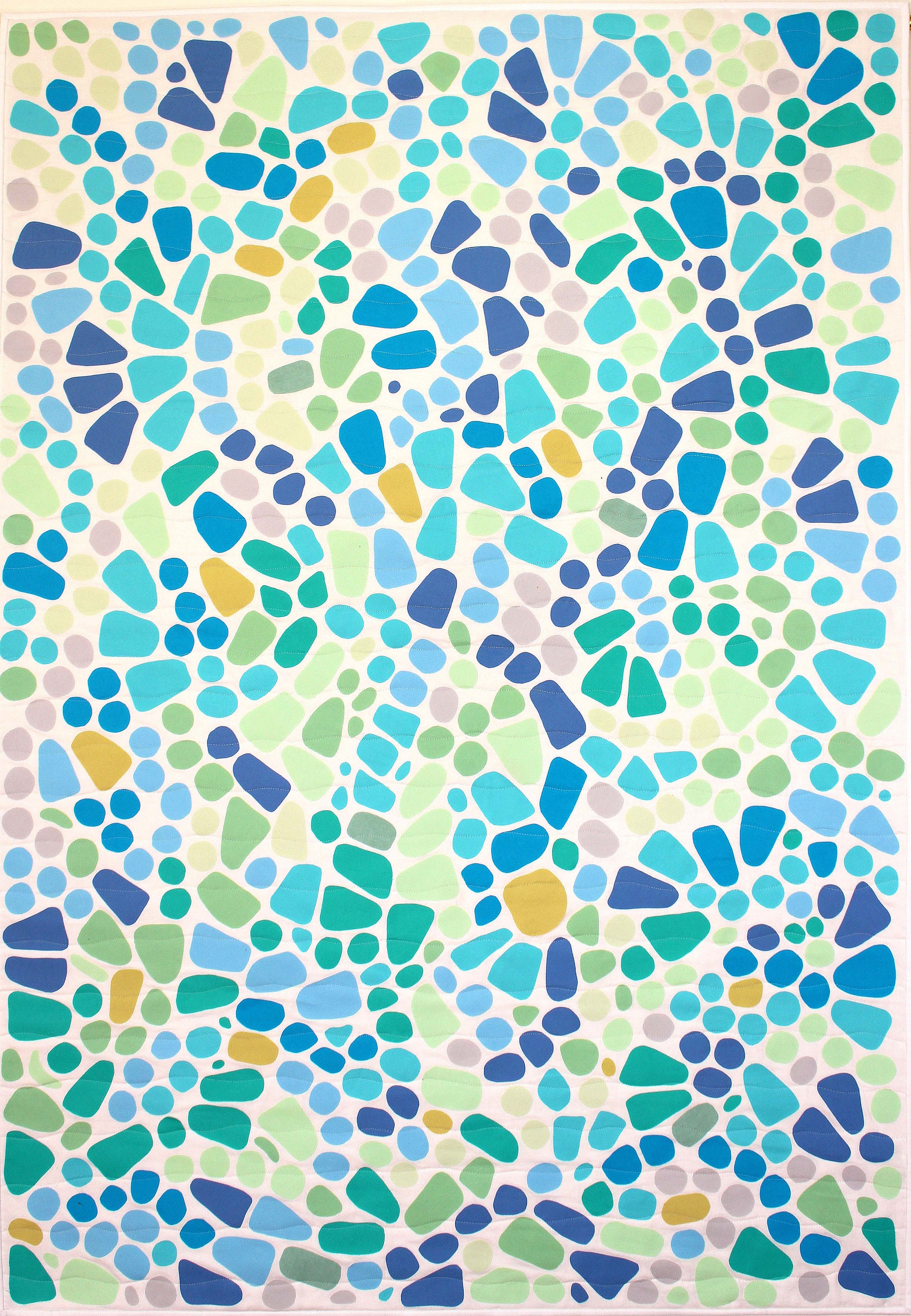 Sea Glass Quilt Pattern Fusible Applique Quilt Pattern Art | Etsy