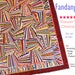 Red Zinger Selvage Quilt Pattern, Easy Quilt Pattern, Upcycle, Recycle ...