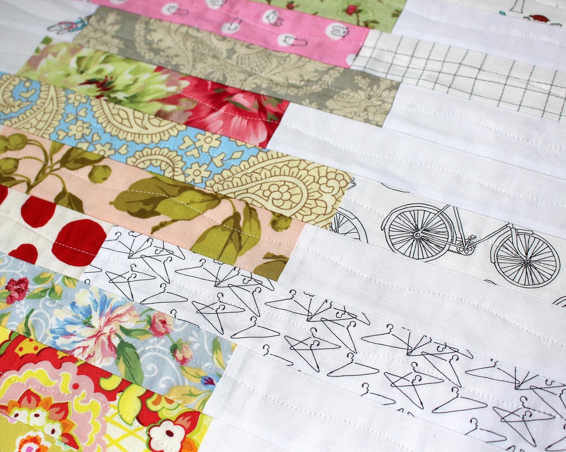 The Stacks Quilt Pattern Modern Quilt Pattern Scrap Quilt - Etsy