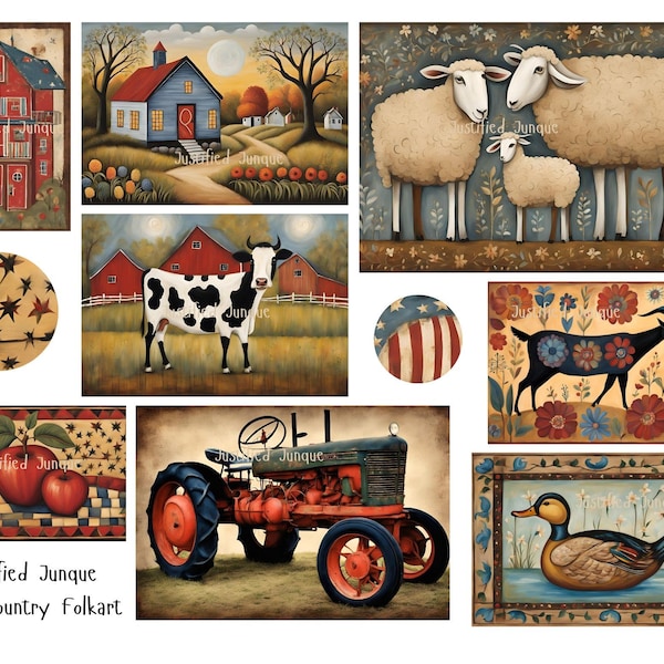Country Folk Art - Etsy