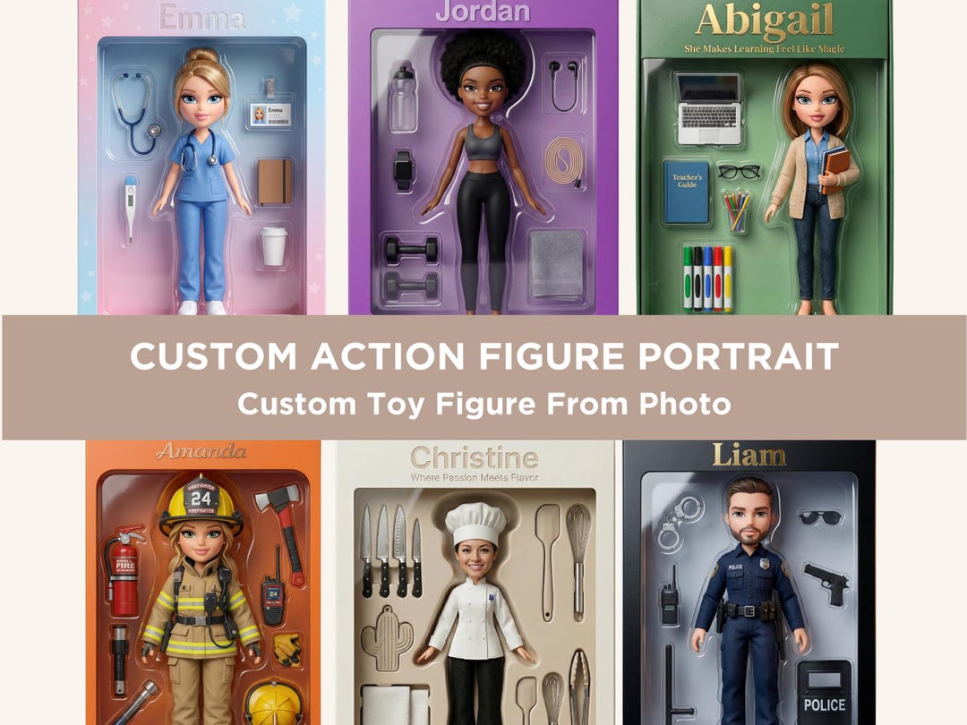 Personalized Action Figure Portrait From Photo, Meaningful Keepsake ...