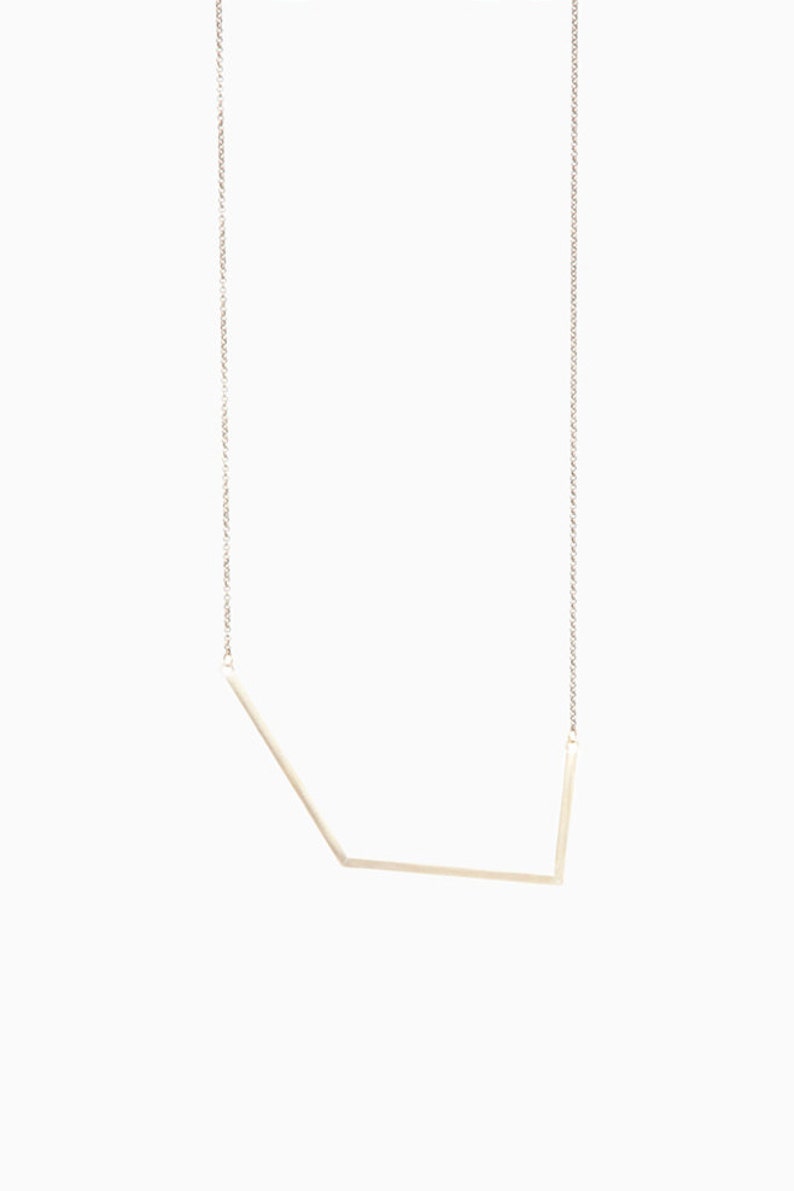 Statement Necklace Minimal Necklace Geometric Necklace - Etsy