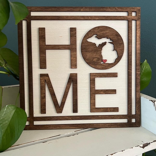 Home State Sign - Etsy