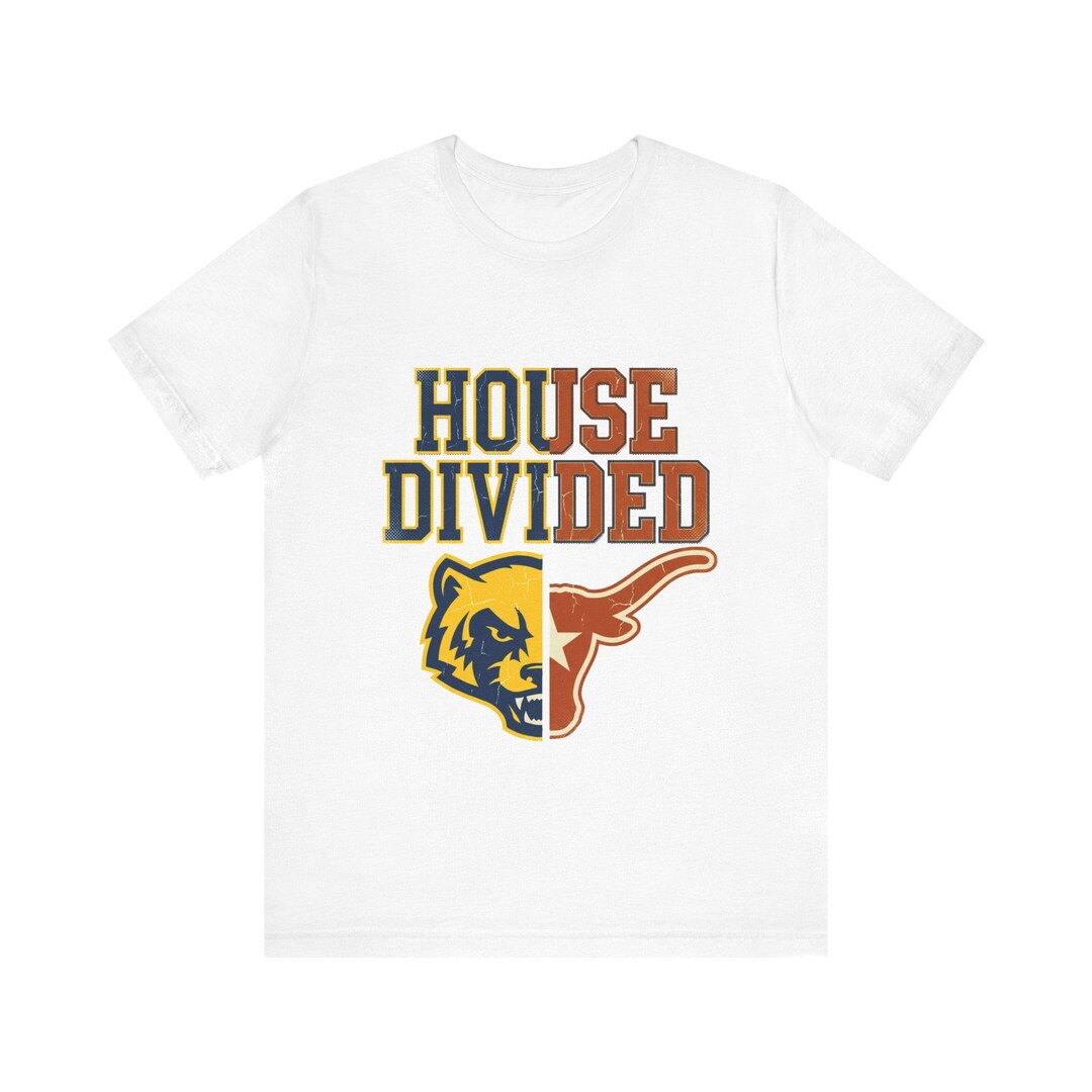 House Divided North Vs South Split Loyalty Shirt Gameday Gear Blue and ...