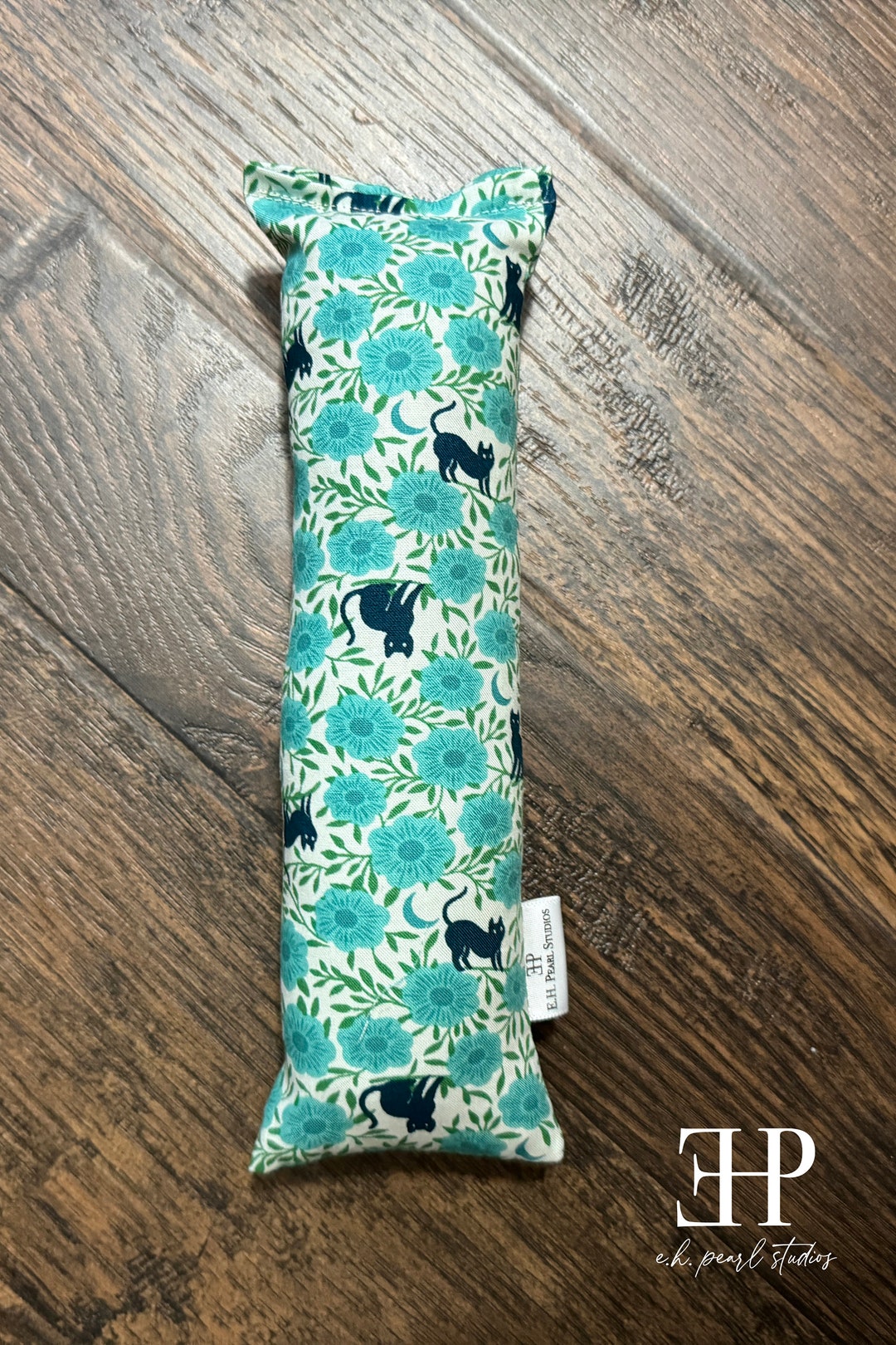 Turquoise Kitty Flower Power Themed Cat Catnip and Silvervine Kicker ...