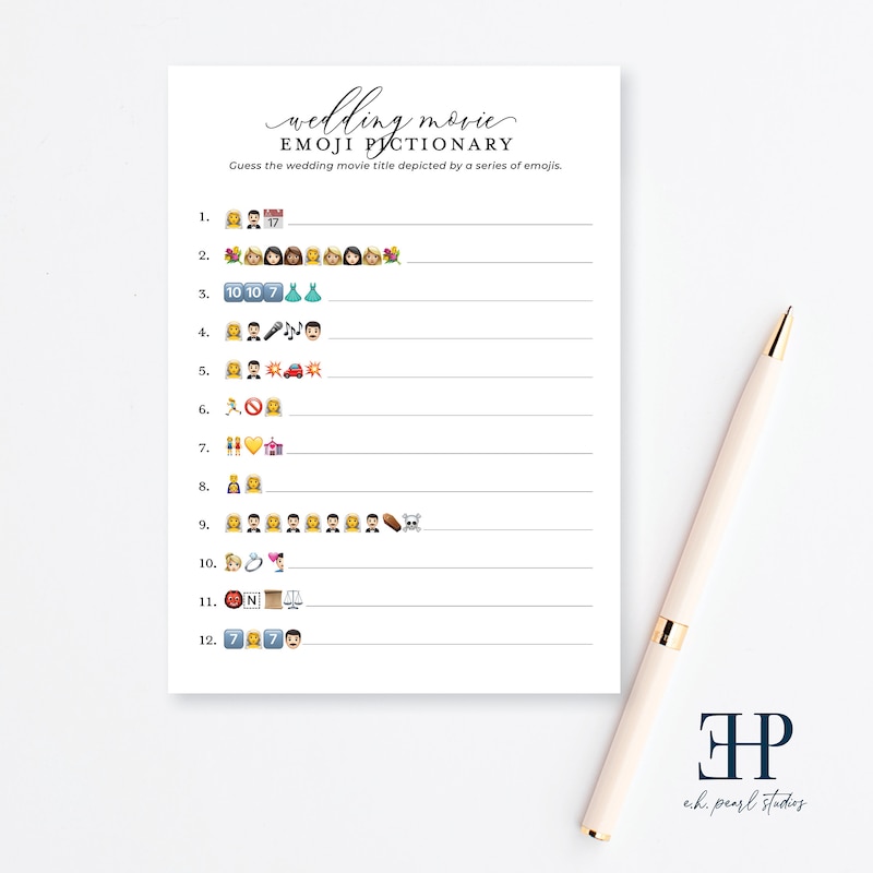 Emoji Movie Pictionary - Etsy