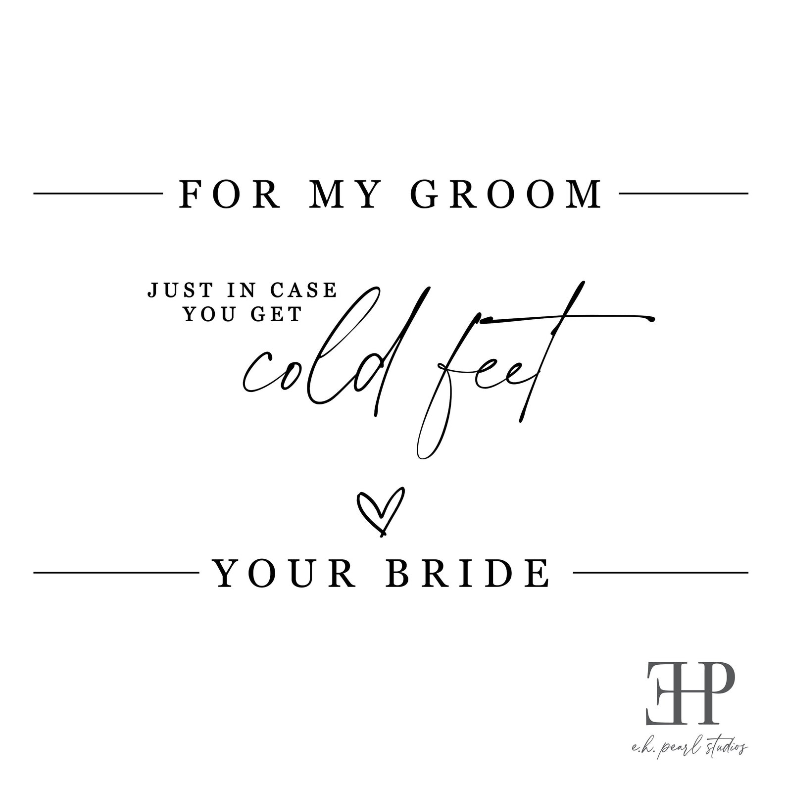 Just in Case You Get Cold Feet Sock Label Wrapper | Gifts for Groom ...