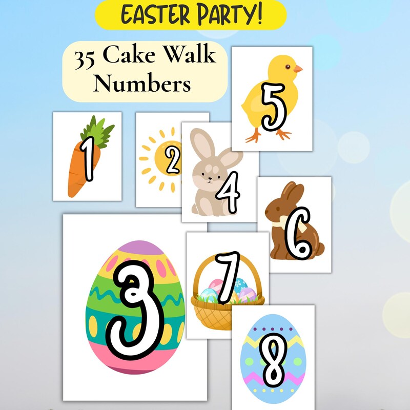 Cake Walk Numbers - Etsy