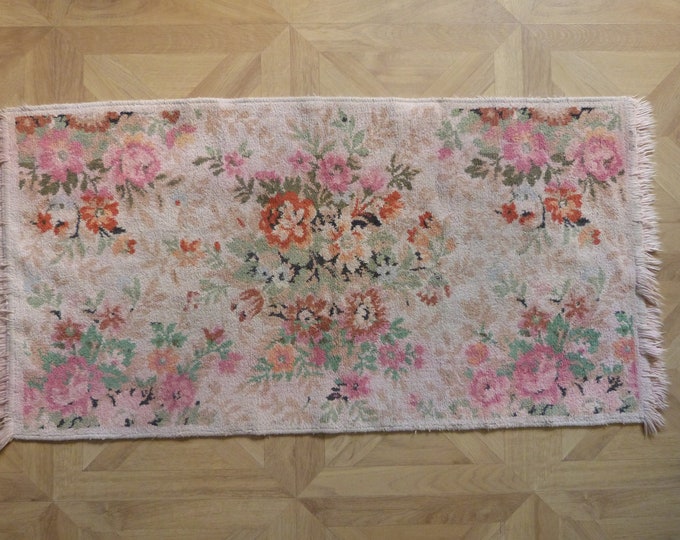 Small Floor Rug Carpet Antique French Woven Rug Early 1900s - Etsy