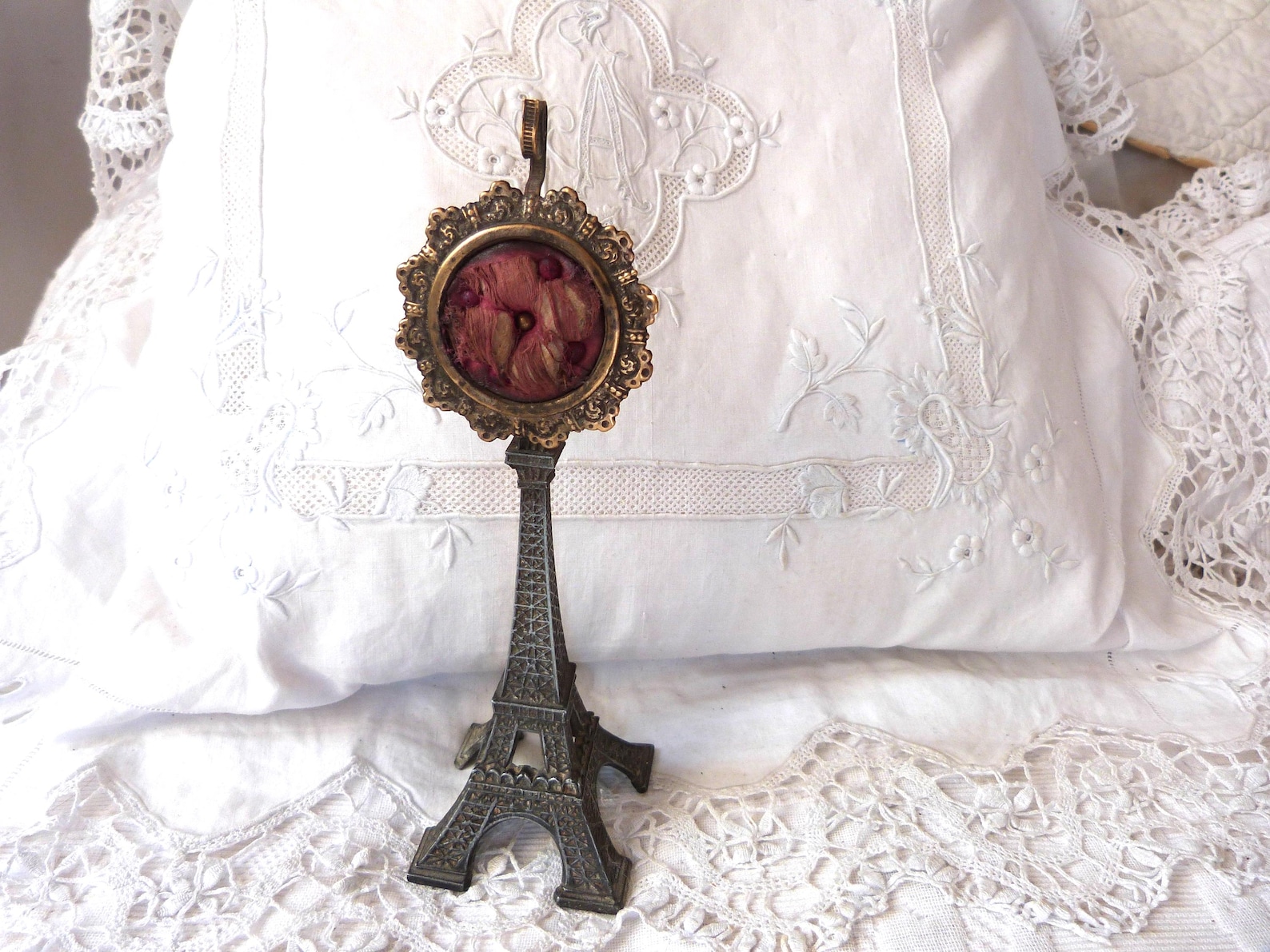 Antique French Pocket Fob Watch Holder Watch Box Case Stand Ormolu W ...