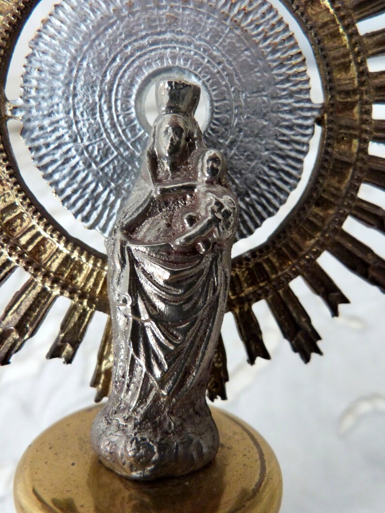 Antique Religious Icon Our Lady of the Pillar Statue Sculpture - Etsy