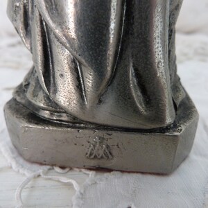 Madonna and Child Jesus Christ Statue Heavy Pewter Antique French ...