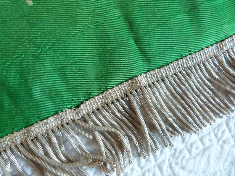 1900s Silk Altar Frontal Antependium Handpainted Flowers W IHS Long ...