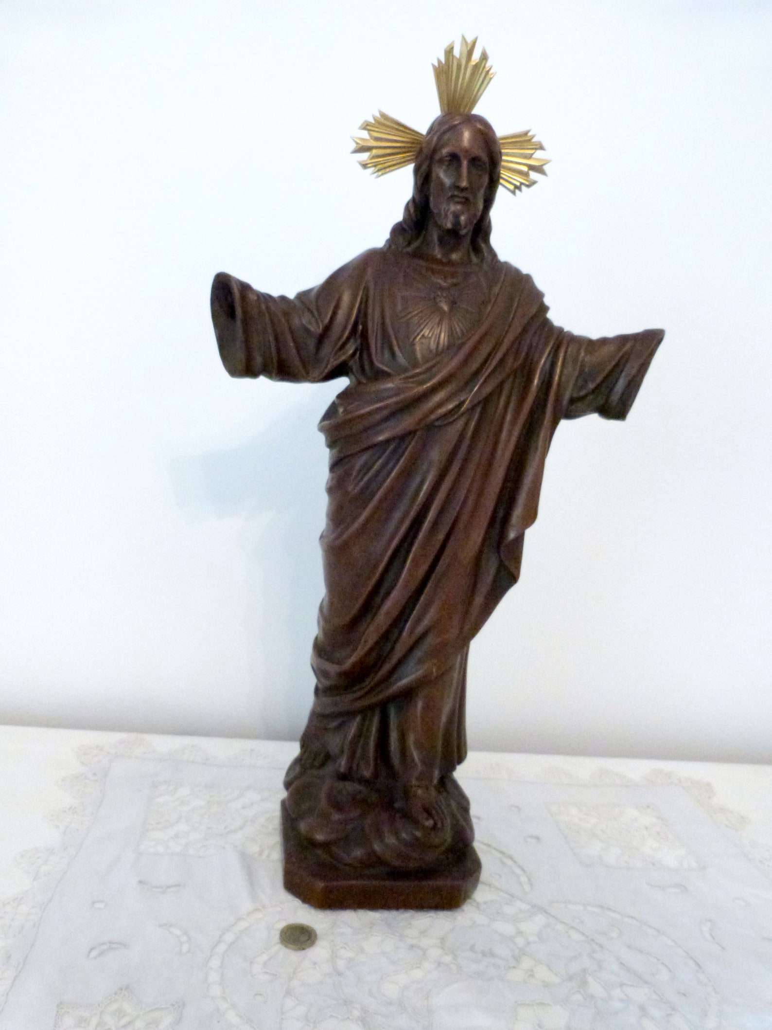 TALL Antique French Religious Statue Jesus Christ the Redeemer - Etsy