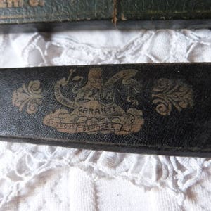 Antique French Razor Blade Knife Strop Case W Sharpening Paddle,shaving ...