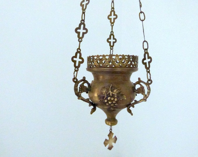 Antique French Thurible Church Icon Lamp Incense Burner - Etsy