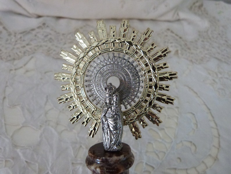 Vintage Religious Icon Our Lady of the Pillar Statue Sculpture - Etsy