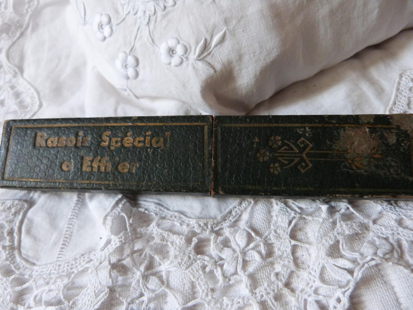 Antique French Razor Blade Knife Strop Case W Sharpening | Etsy