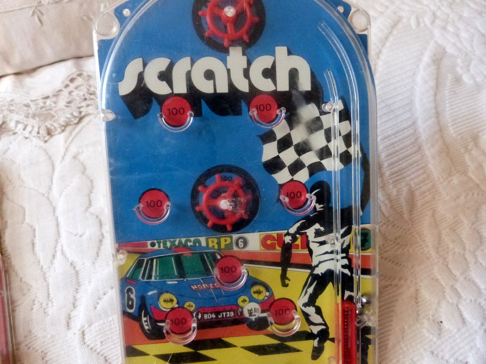 2 Vintage Flipper Games Table Top Pinball Game Poosh M up | Etsy