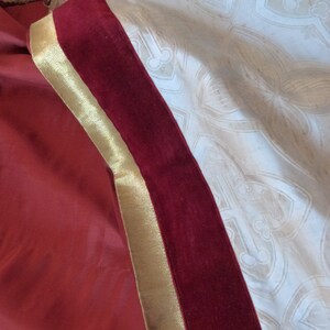 Antique Silk Clergy Vestment Dress Priest Cope Robe W Embroidered Birds ...