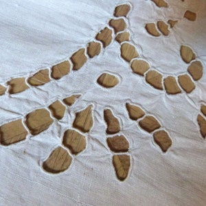 Antique French Handmade Richelieu Lace Shelf or Piano Runner Hand Made ...