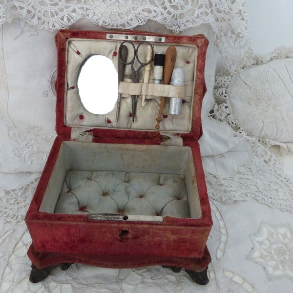 Antique Sewing Box - Etsy