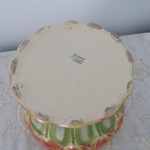 LARGE Antique French Ceramic Majolica Planter Pot Jardiniere St Clement ...