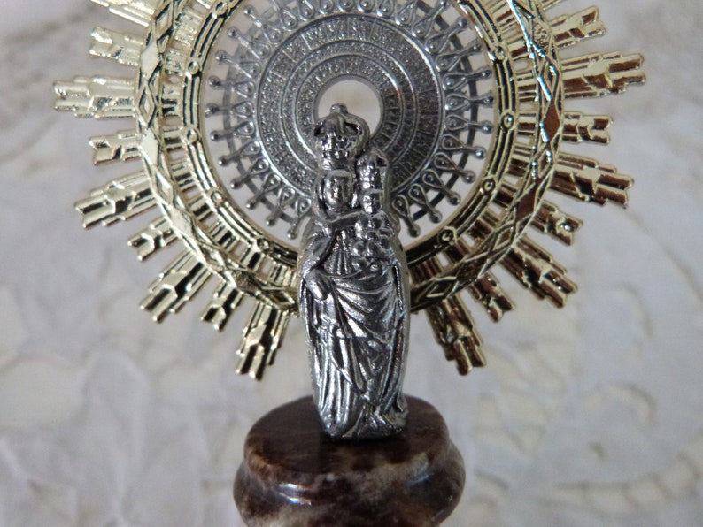 Vintage Religious Icon Our Lady of the Pillar Statue Sculpture - Etsy