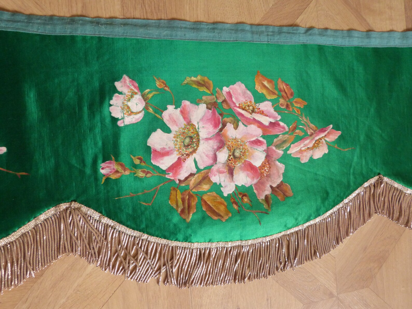 1900s Silk Altar Frontal Antependium Handpainted Roses W IHS - Etsy