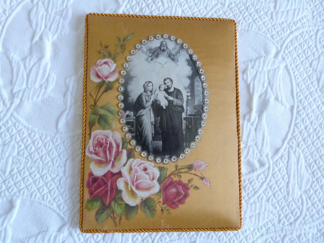 Antique Religious Holy Family Nativity Handpainted Frame W - Etsy